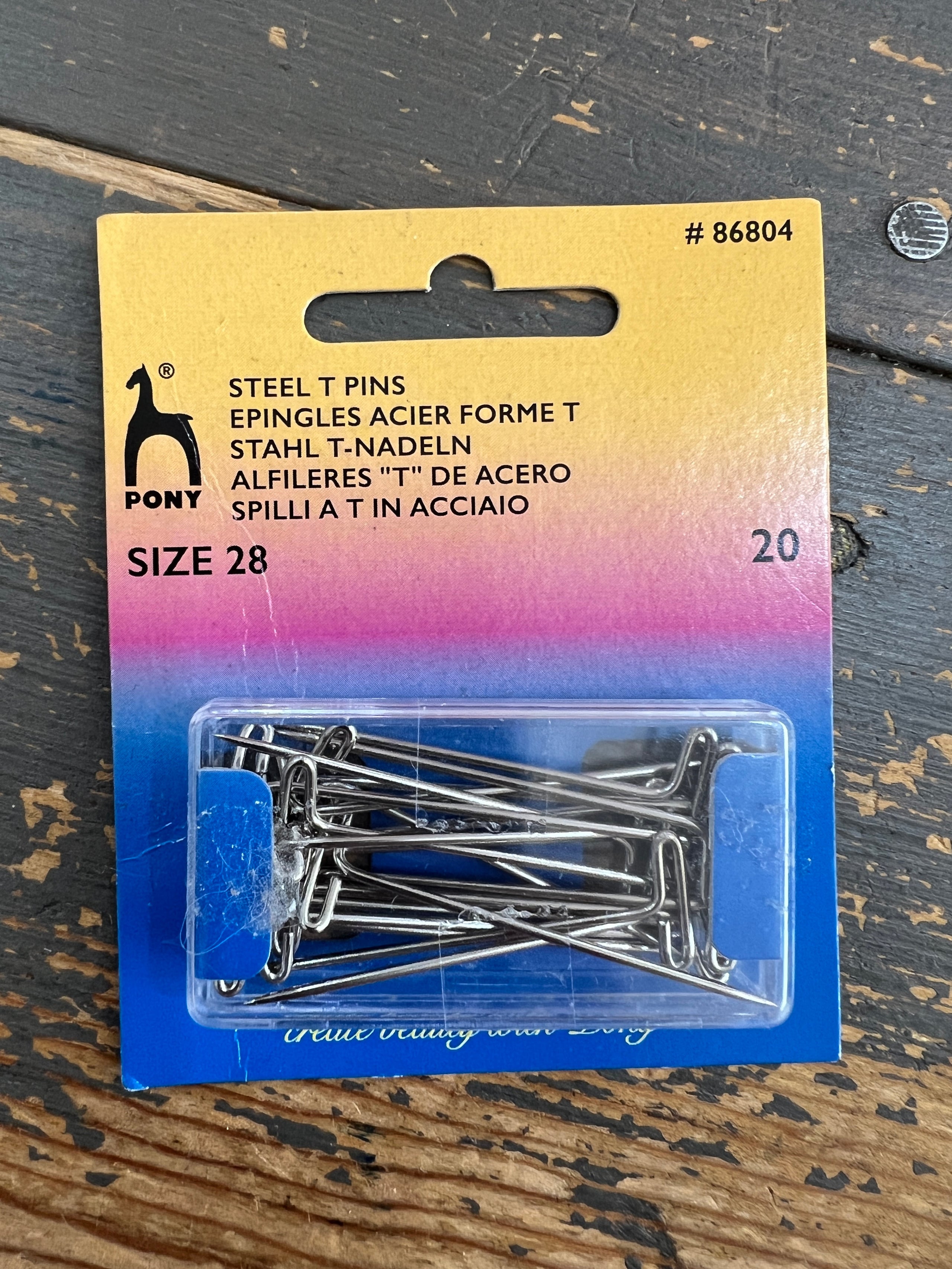 Pony - Steel T Pins | Flaxen Fleece